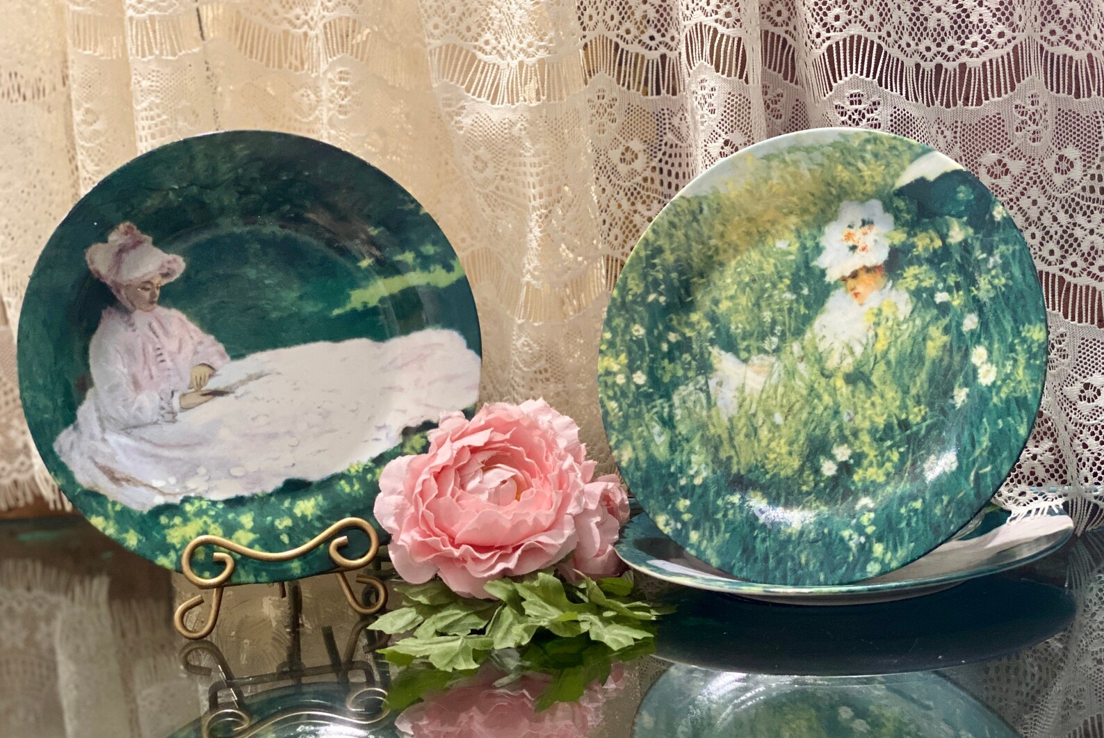 Claude Monet Impressionist Art Plate Victorian Painting Garden - Etsy