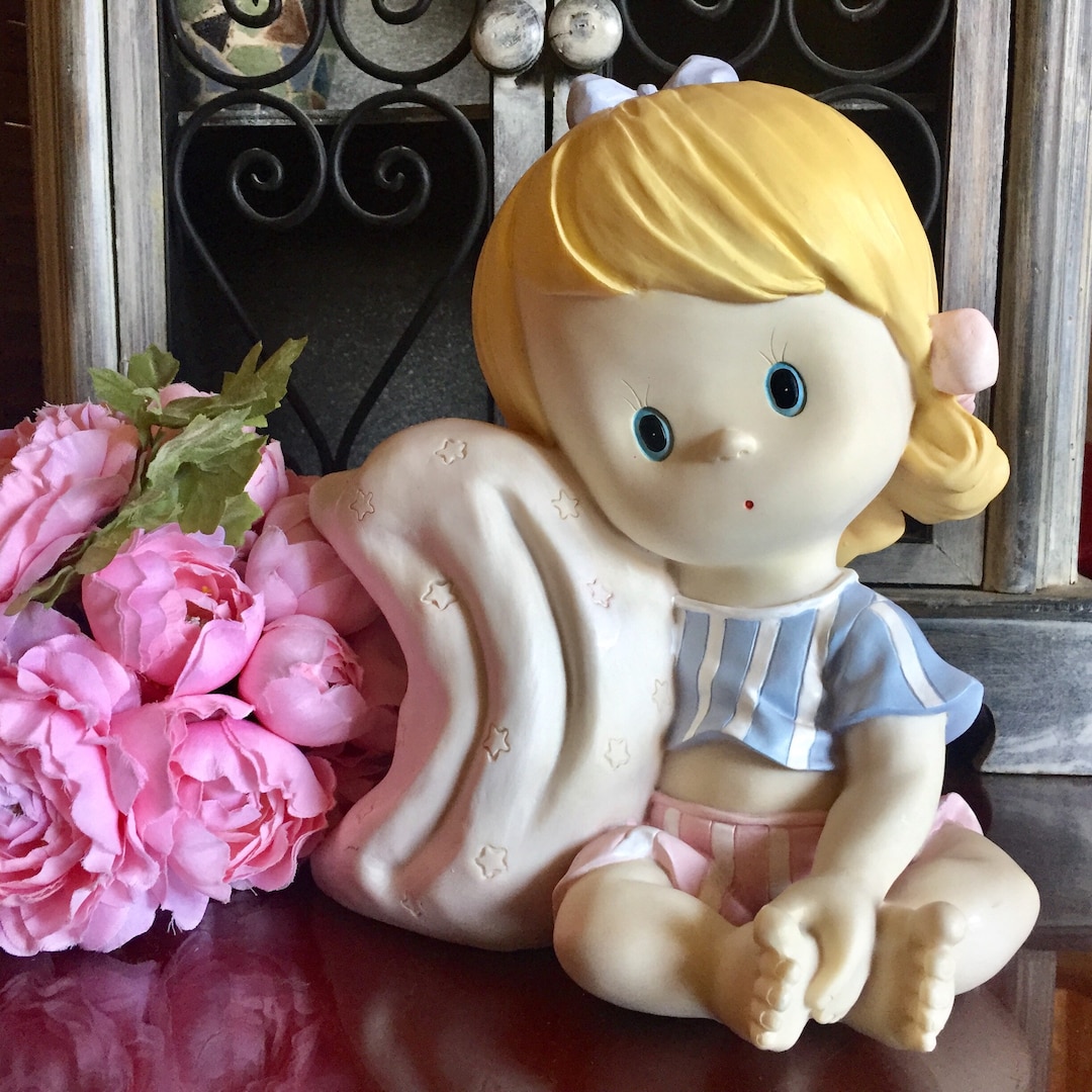 Baby Doll Statue Large Centerpiece Big Eyed Cake Topper Shower Decor ...