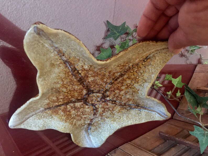 Starfish Plate Seafood Serving Ceramic Nautical Candleholder | Etsy