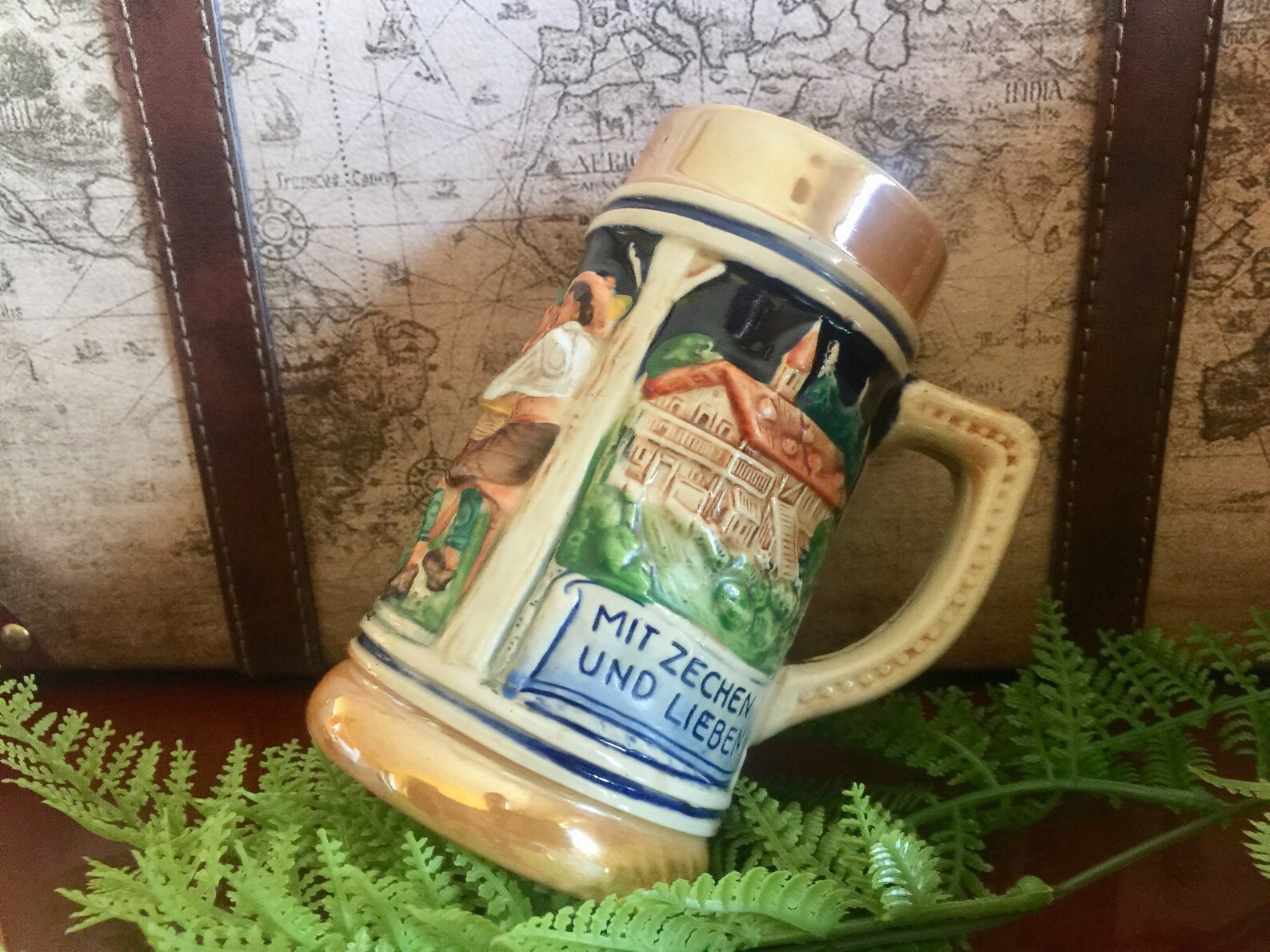 German Vintage Beer Tankard Ceramic Oktoberfest Bavarian - Etsy