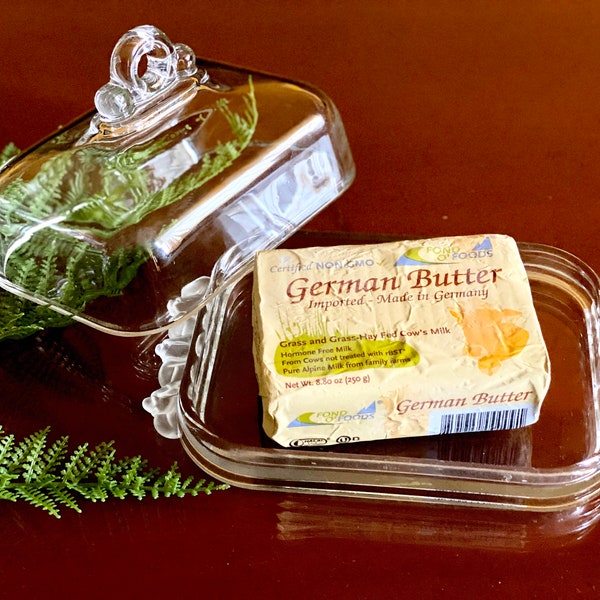 Crystal Butter Dish - Etsy