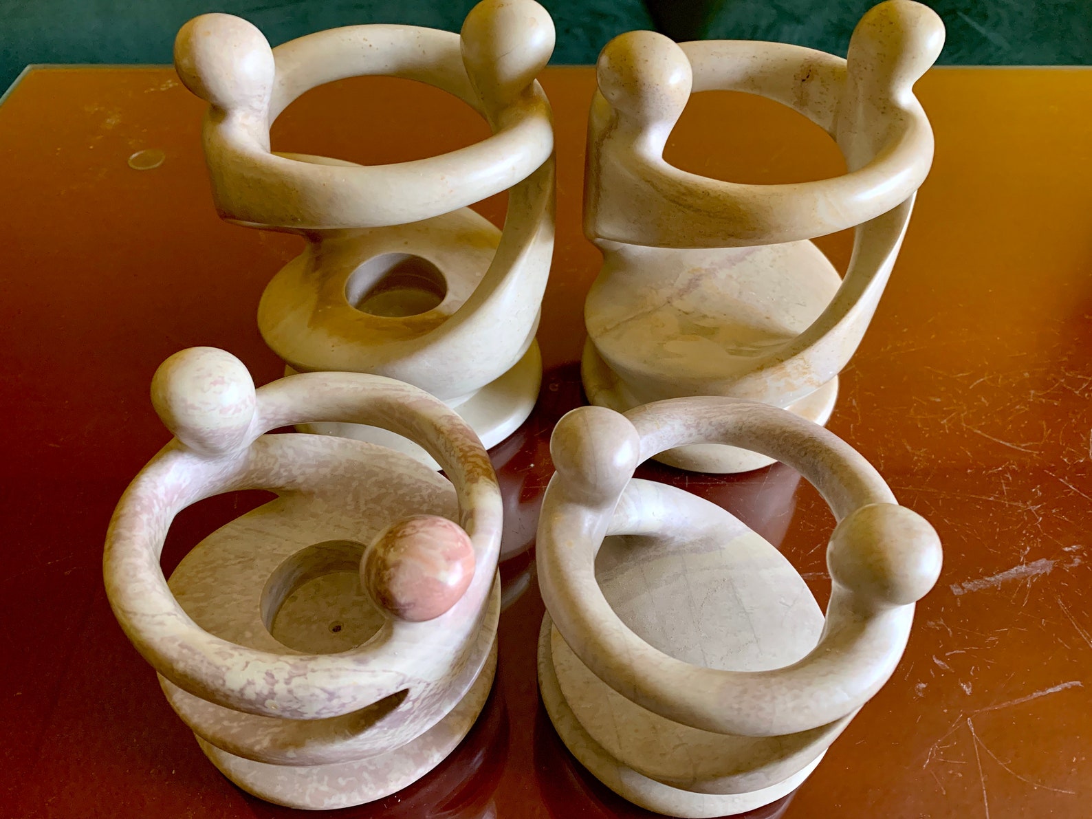 Circle of Friends Sculpture Stone Art Candleholder Wedding - Etsy