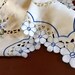 French Blue Floral Lace Table Runner Embroidery Doily Wedding - Etsy