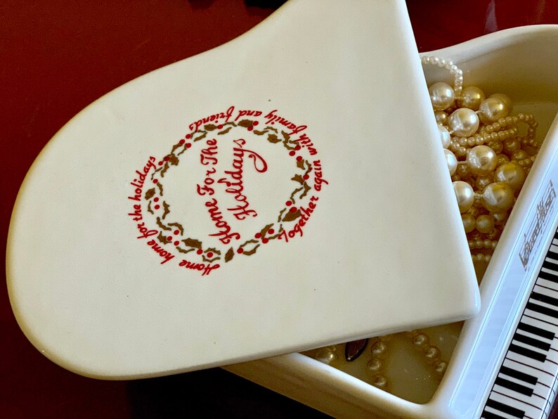 Grand Piano Trinket Box Ring Jewelry Holder Black White - Etsy