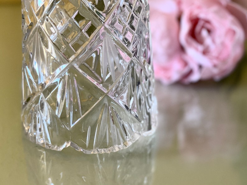 Russian Crystal Flower Vase Footed Soviet Era USSR Glass - Etsy