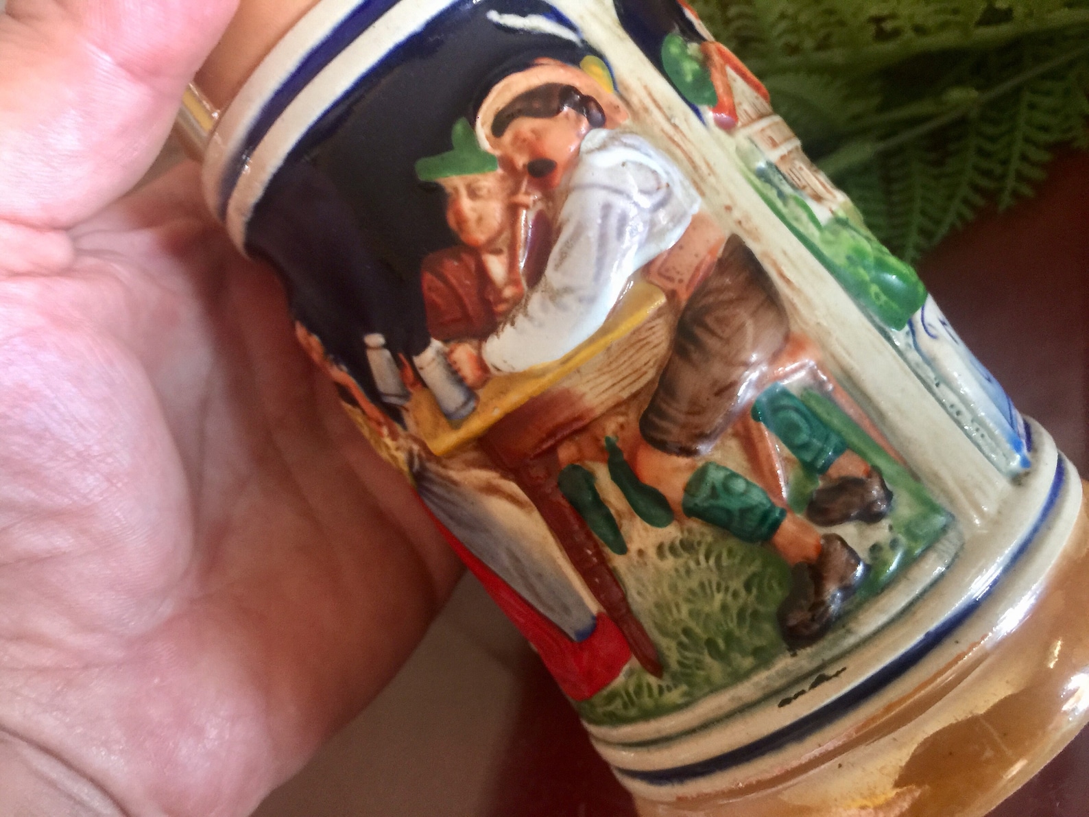 German Vintage Beer Tankard Ceramic Oktoberfest Bavarian - Etsy