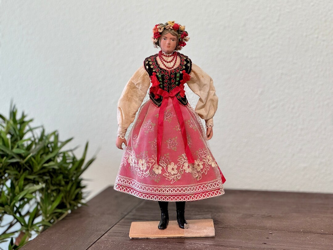 Cepelia Poland Doll Costume Traditional Folklore Ethnic 50s 60s 70s ...