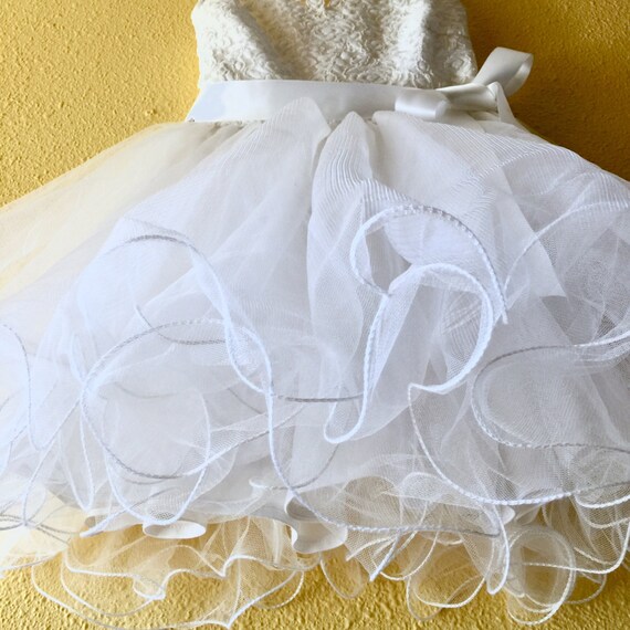 white ballet style tutu prom dress with roses | Dresses Images 2025