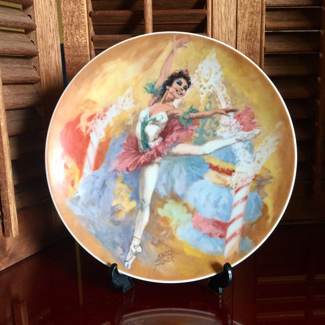 Dancing Ballerina Porcelain Plate 1979 Sugar Plum Fairy Collector ...