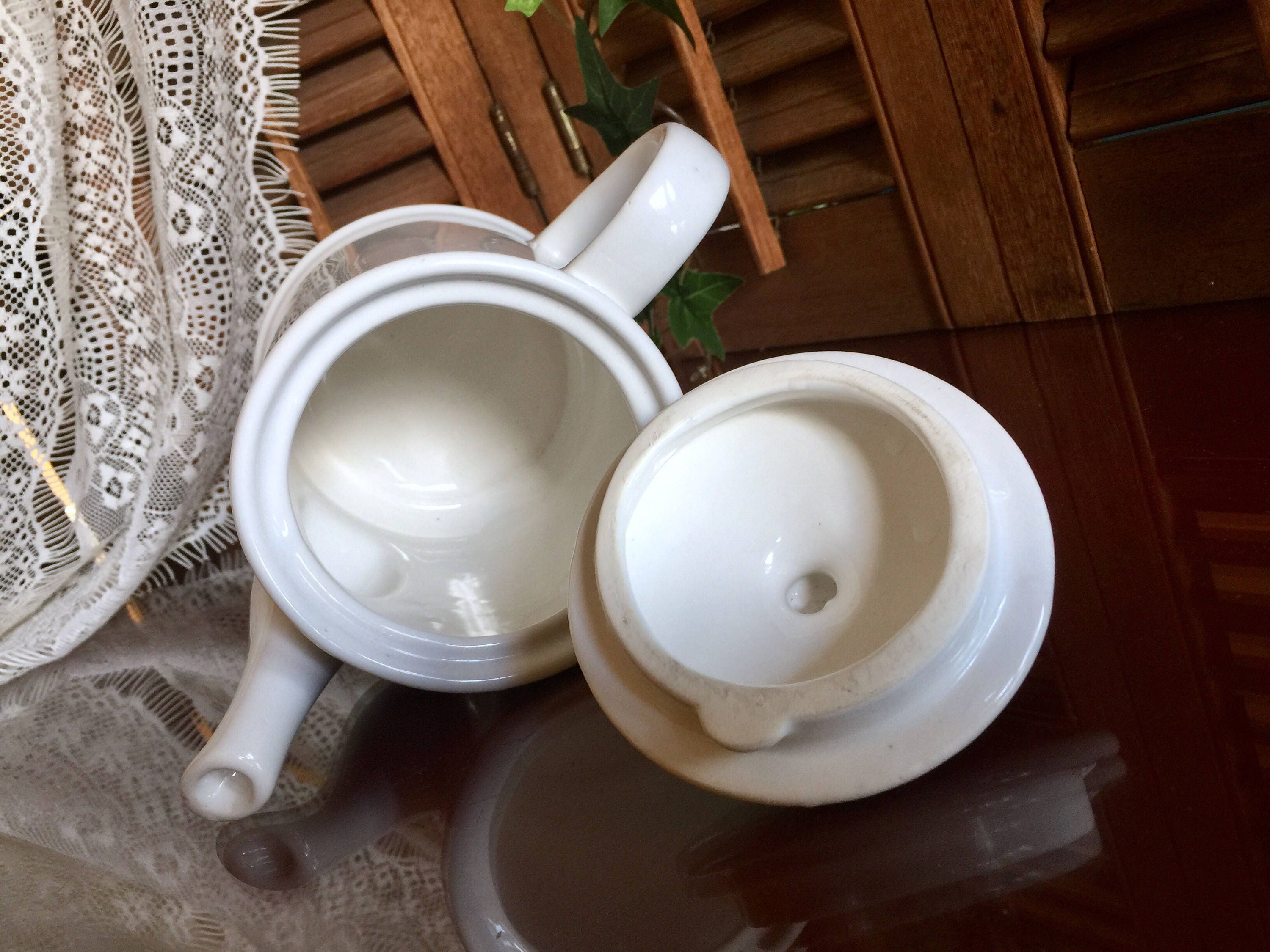 Ceramic Goose Teapot Large Christmas Wreath Green Red Ducks | Etsy