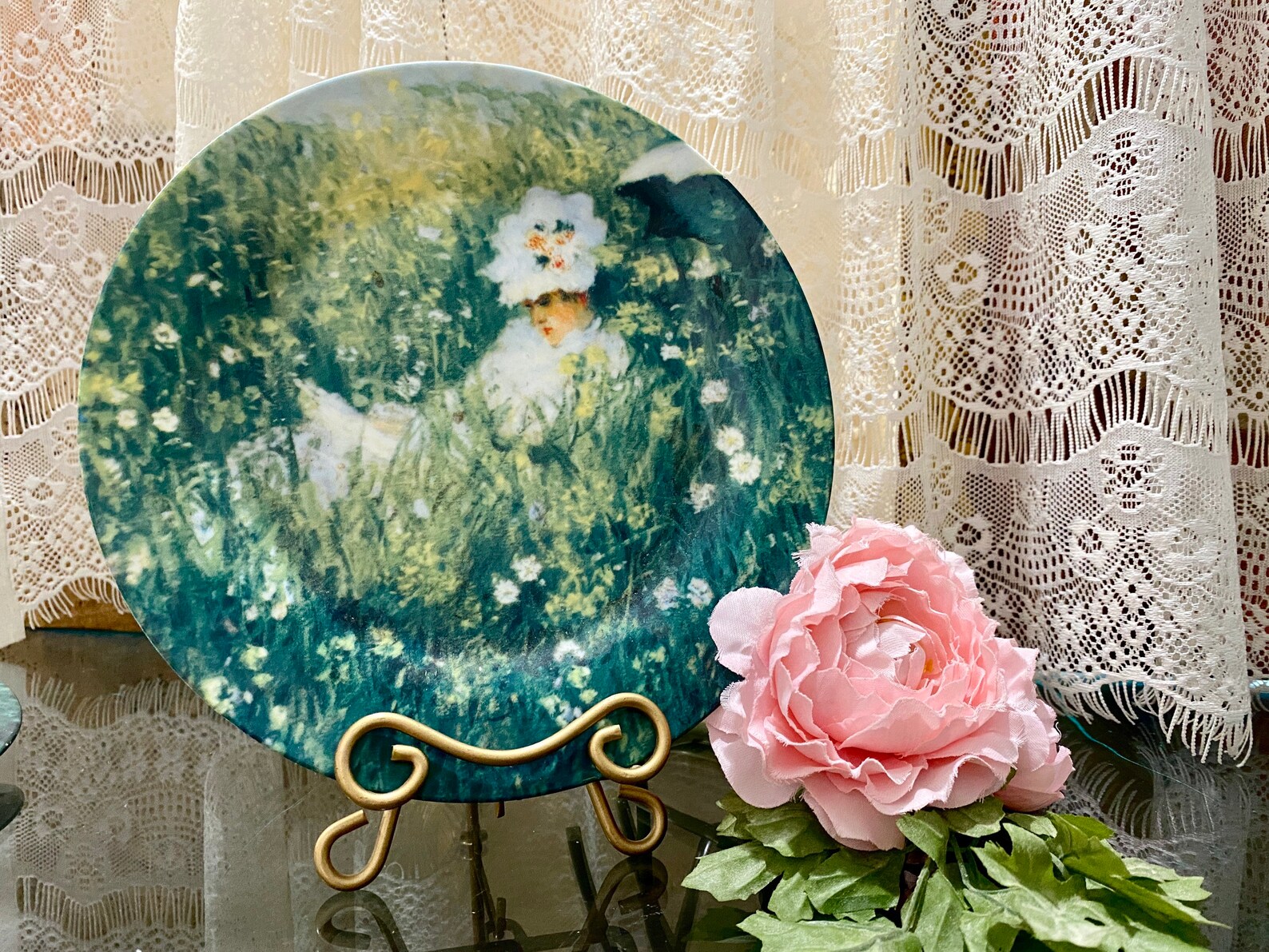 Claude Monet Impressionist Art Plate Victorian Painting Garden - Etsy