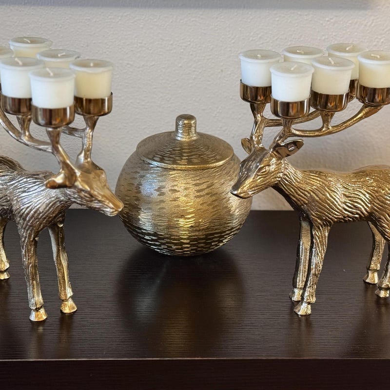 Reindeer Candelabra - Etsy
