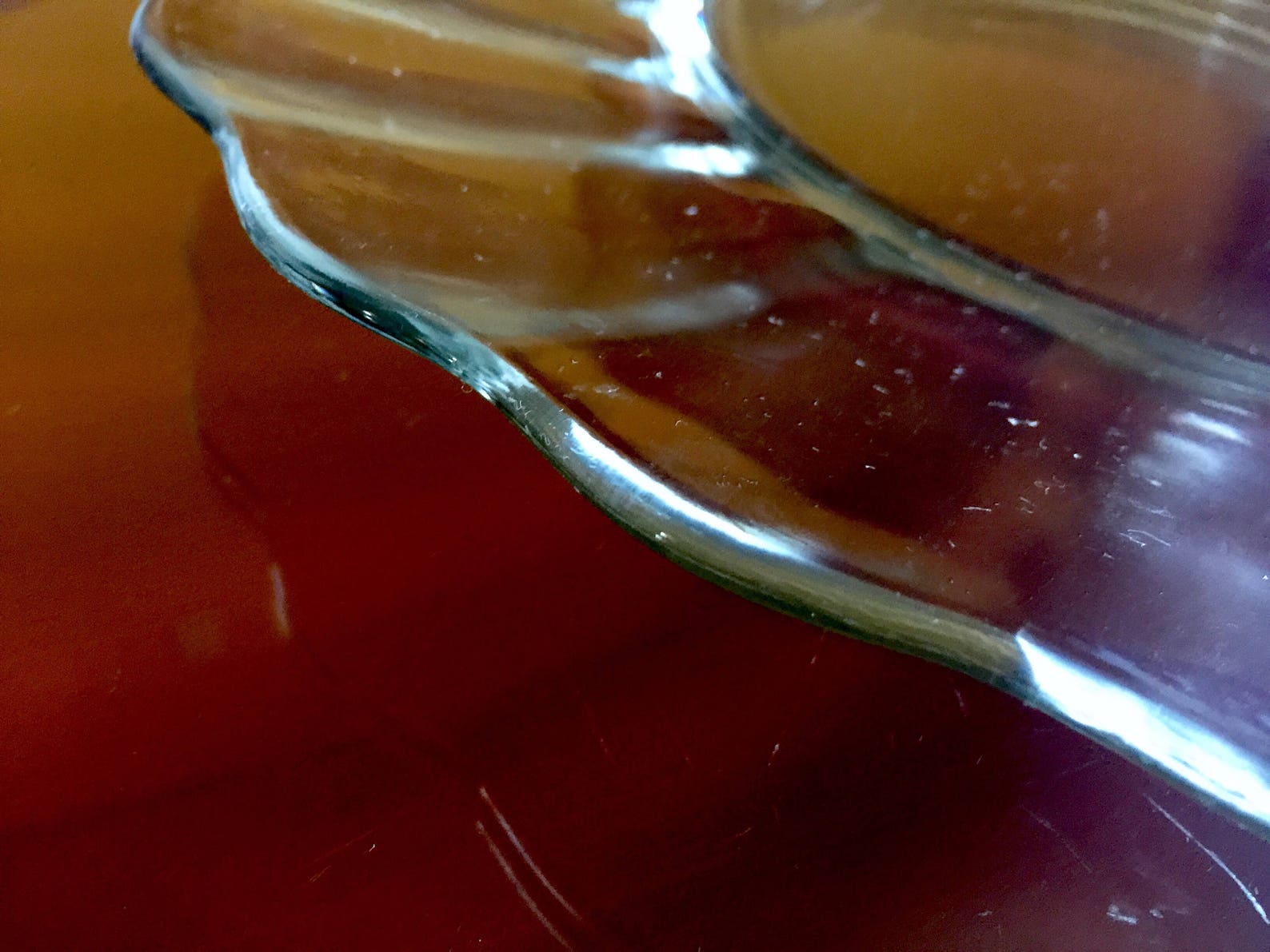 Round Clear Glass Platter Large Appetizer Cake Serving Fruit ...