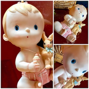 Baby Doll Statue Large Centerpiece Big Eyed Cake Topper Shower Decor ...