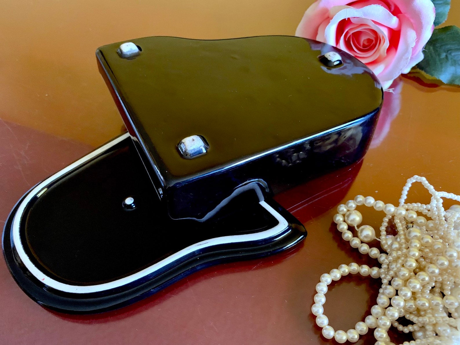 Grand Piano Trinket Box Ring Jewelry Holder Black White - Etsy