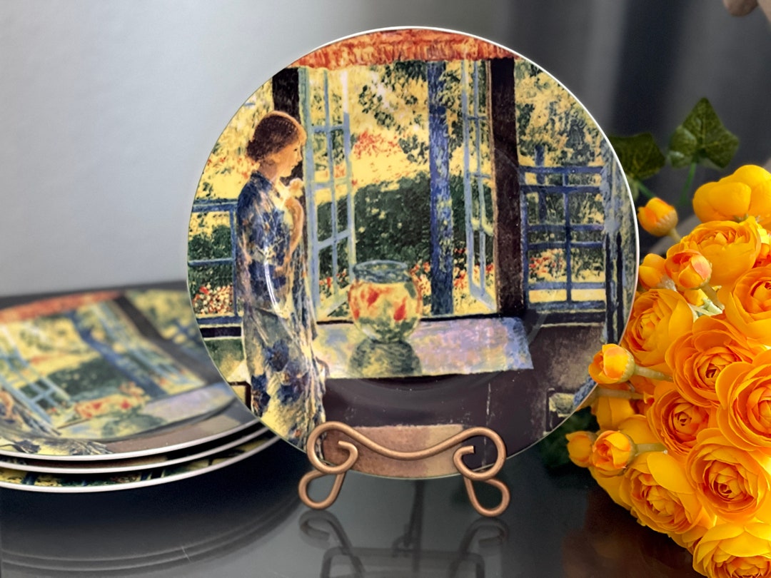 Impressionist Art Plates Goldfish Window Childe Hassam 1916 Painting ...