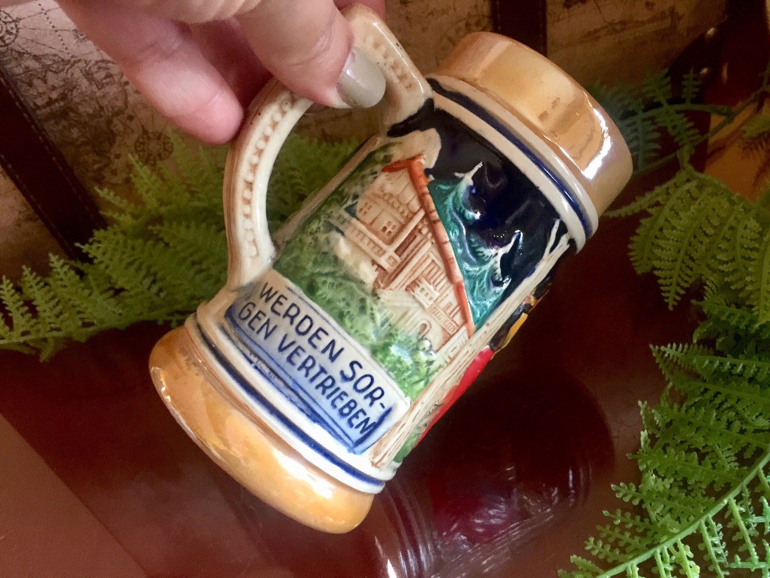 German Vintage Beer Tankard Ceramic Oktoberfest Bavarian - Etsy