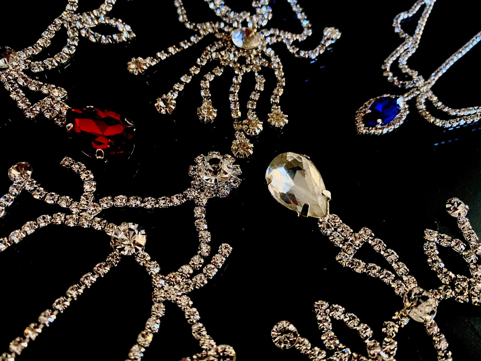 Rhinestone Head Chain Tiara Wedding Headpiece Fairy Headband | Etsy