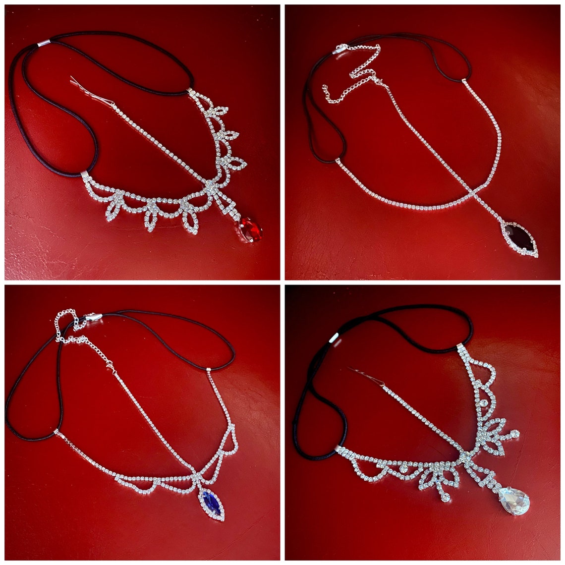 Rhinestone Head Chain Tiara Wedding Headpiece Fairy Headband - Etsy