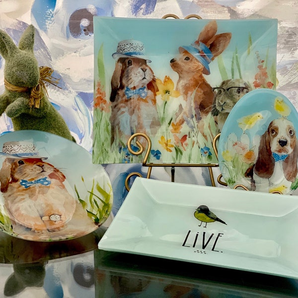 Bunny Rabbit Platter - Etsy