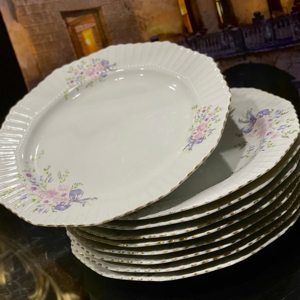 Victorian Rose Dinner Plates - Etsy