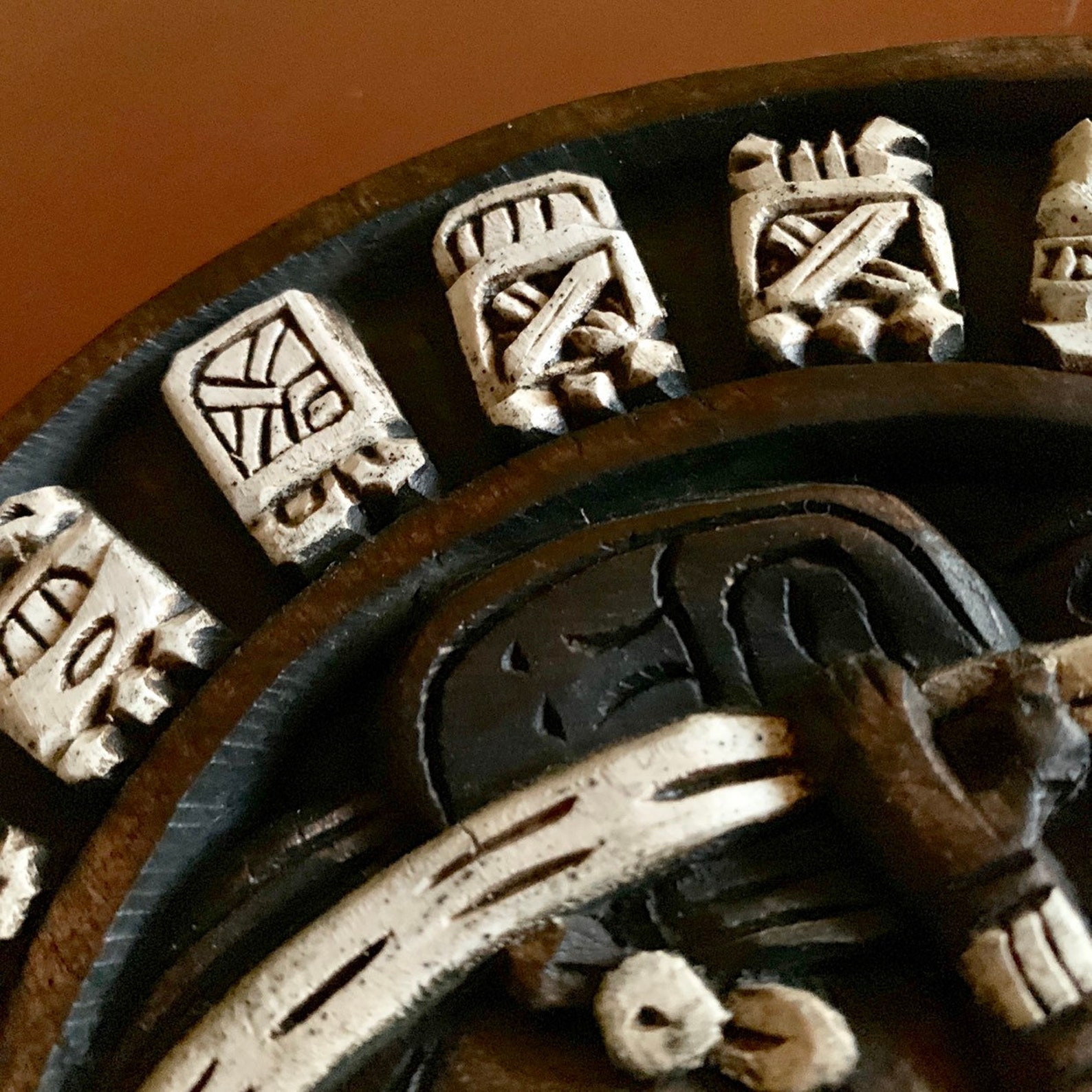 Mayan Solar Calendar Haab Carved Wood Wall Art Aztec Sun - Etsy