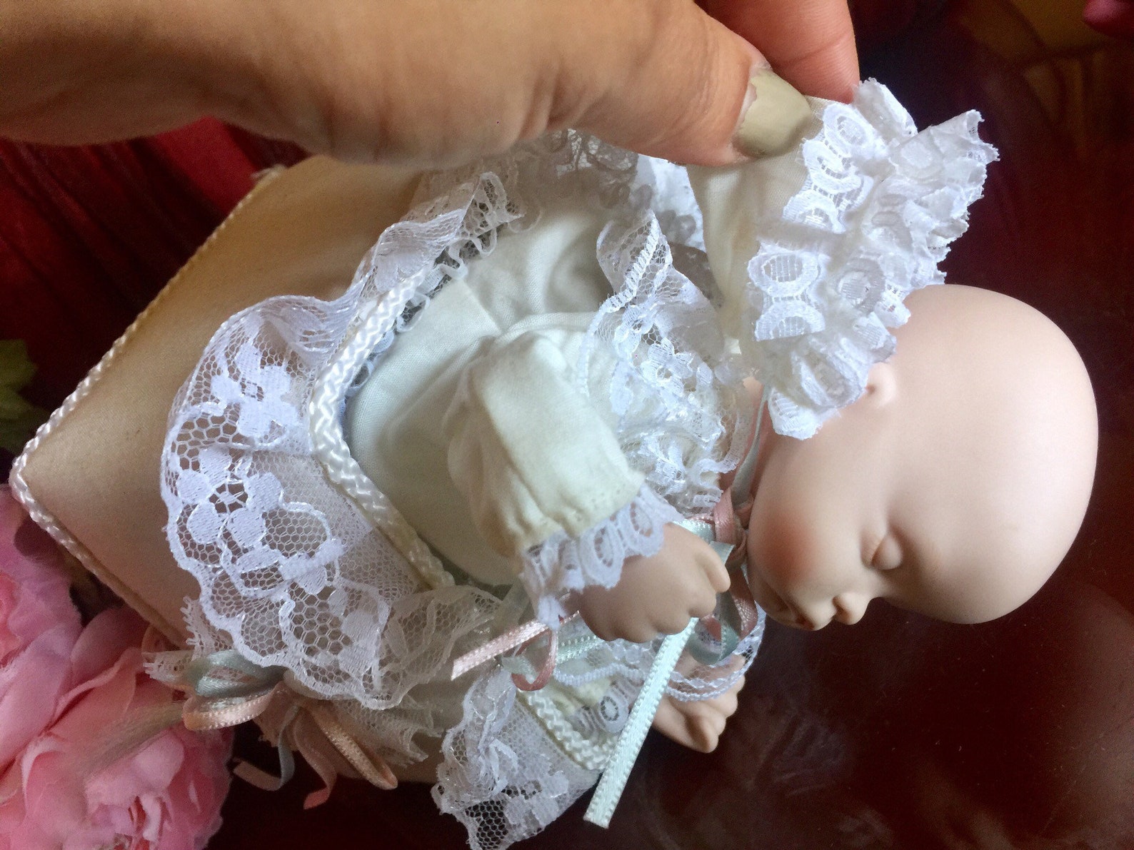 Newborn Sleeping Baby Lullaby Music Box Victorian Porcelain - Etsy