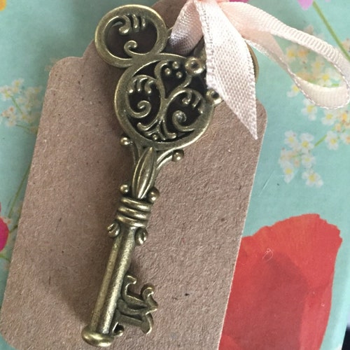 Personalized Mickey Mouse Inspired Tassel Keychain-annual | Etsy