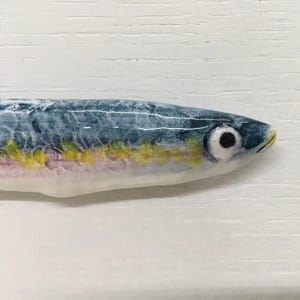 5 Different Ceramic Fish, a Red Mullet, a Mackerel, a Horse Mackerel ...