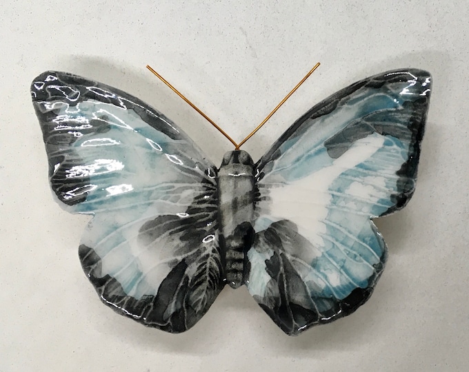 Ceramic Realistic Butterfly, Ceramic Wall Butterflies, Italian ...