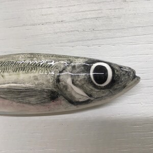 5 Different Ceramic Fish, a Red Mullet, a Mackerel, a Horse Mackerel ...