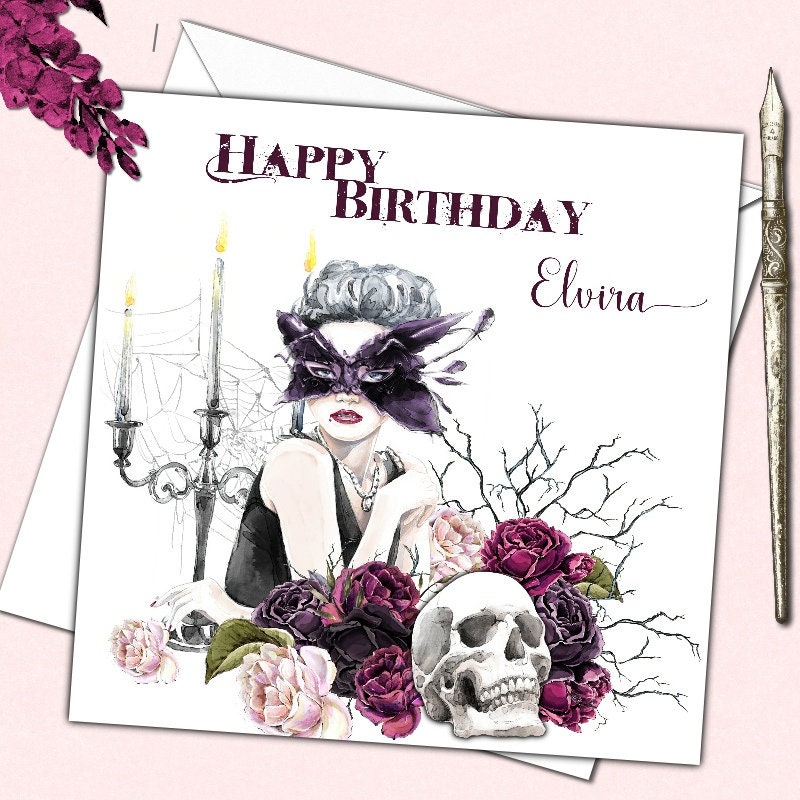 Gothic Birthday Cards Female - Etsy UK