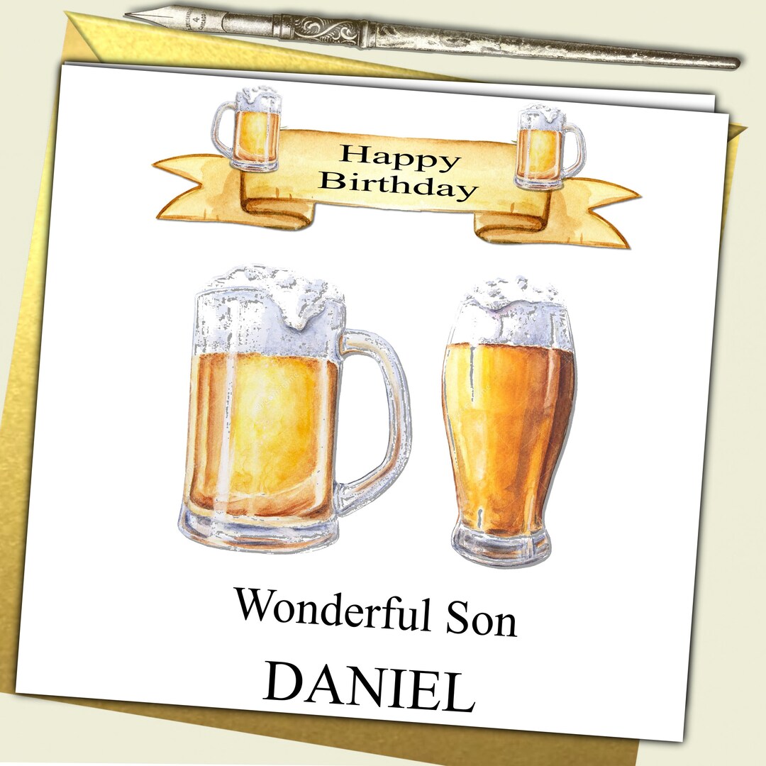 Personalised Birthday Card Cricket Husband Son Nephew Brother Mate Male ...