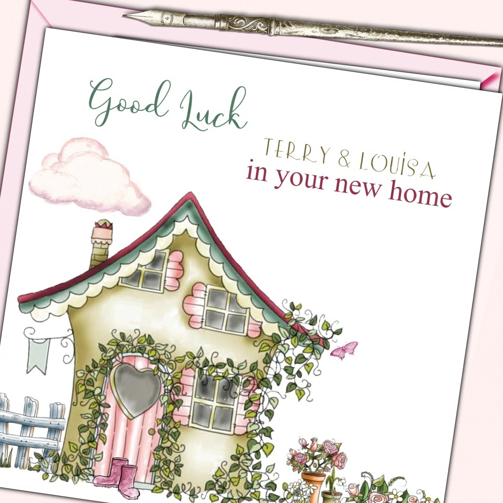 New Home Good Luck Moving House Congratulations Card Sweet Cottage ...