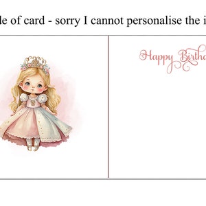 3rd Birthday Card Fairy Princess for Great Granddaughter Daughter ...