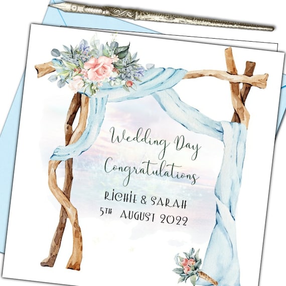 Beach Wedding Congratulations