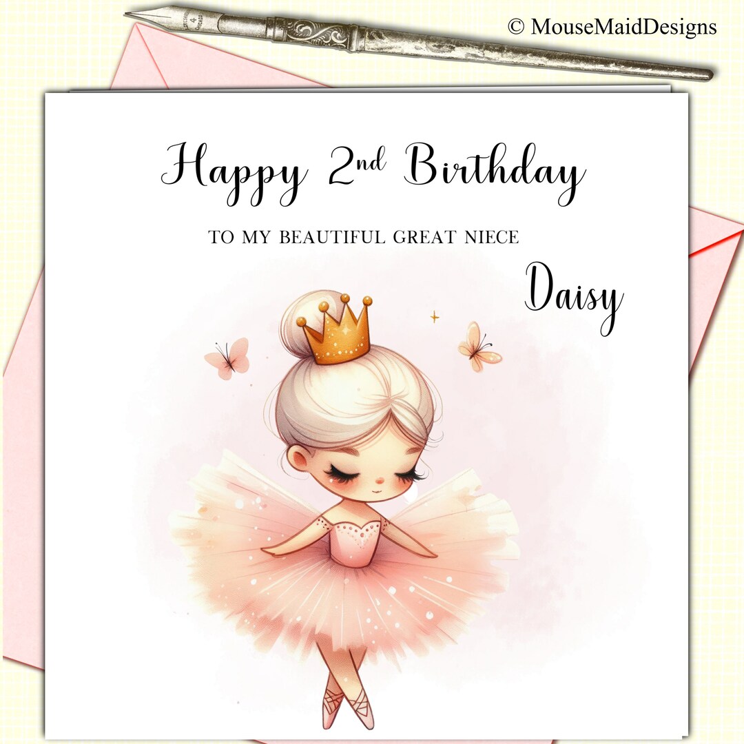 1st Birthday Card for Granddaughter Daughter Niece Great Niece Great ...