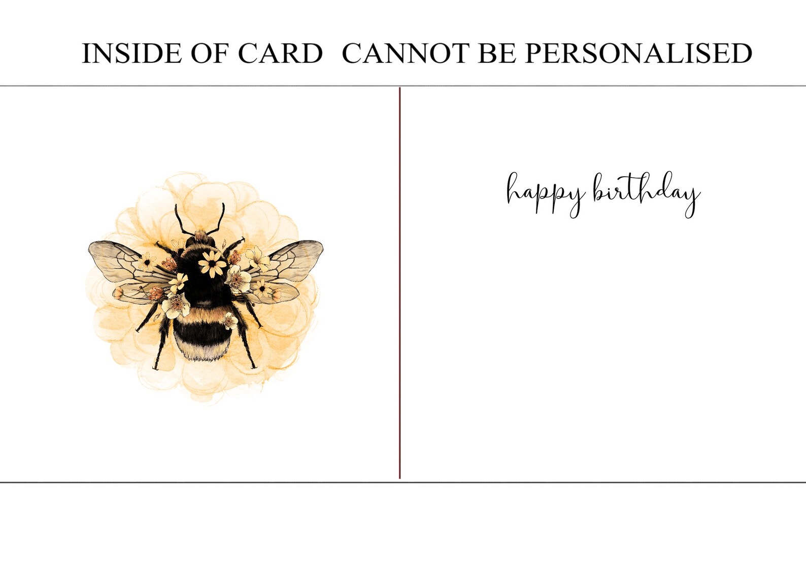 Personalised Birthday Card Bee Grand Daughter Sister Friend - Etsy UK