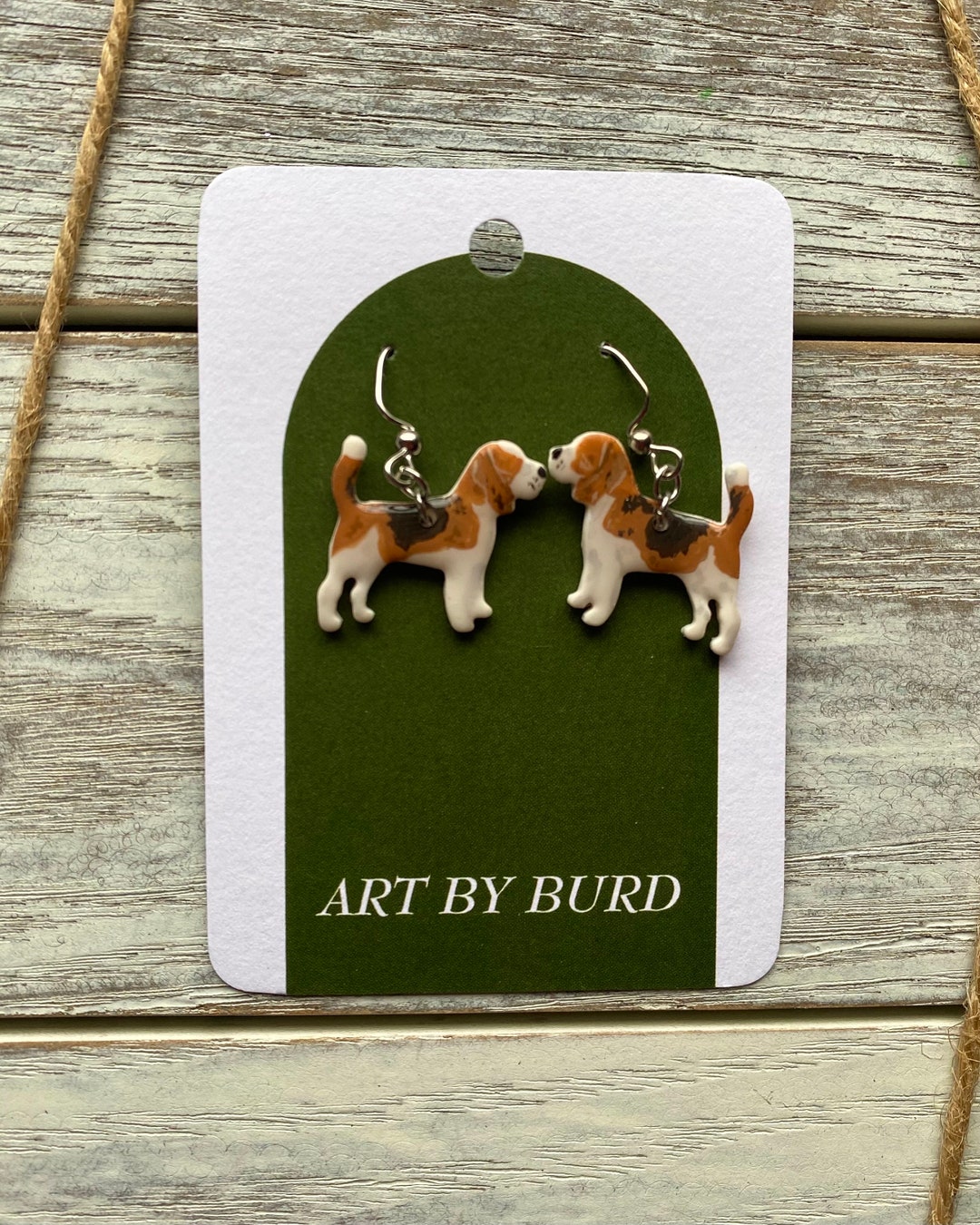 Beagle Dangle Earrings - Etsy