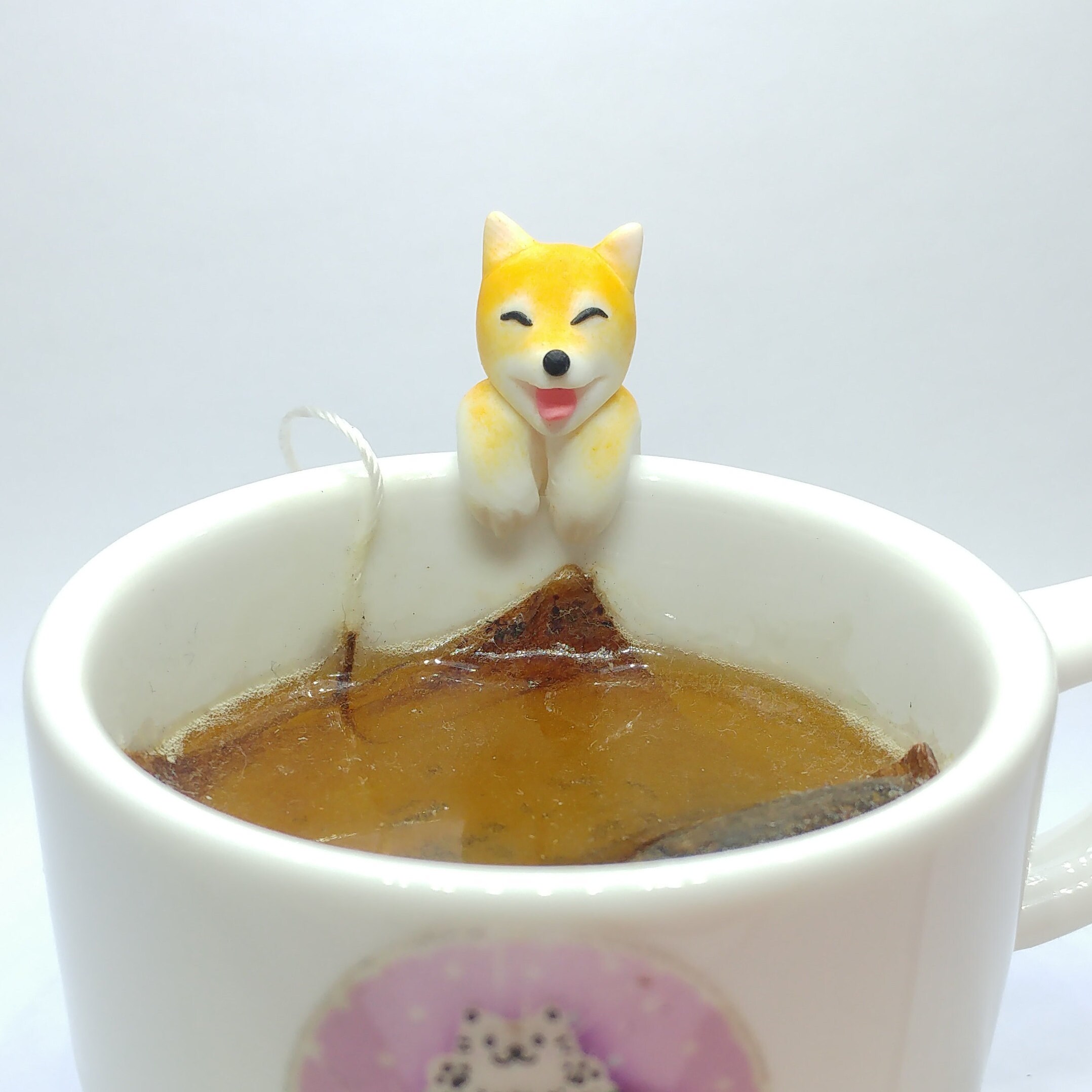 Shiba Inu Tea Bag Holder Black Shiba Inu Gifts Tan Shiba | Etsy