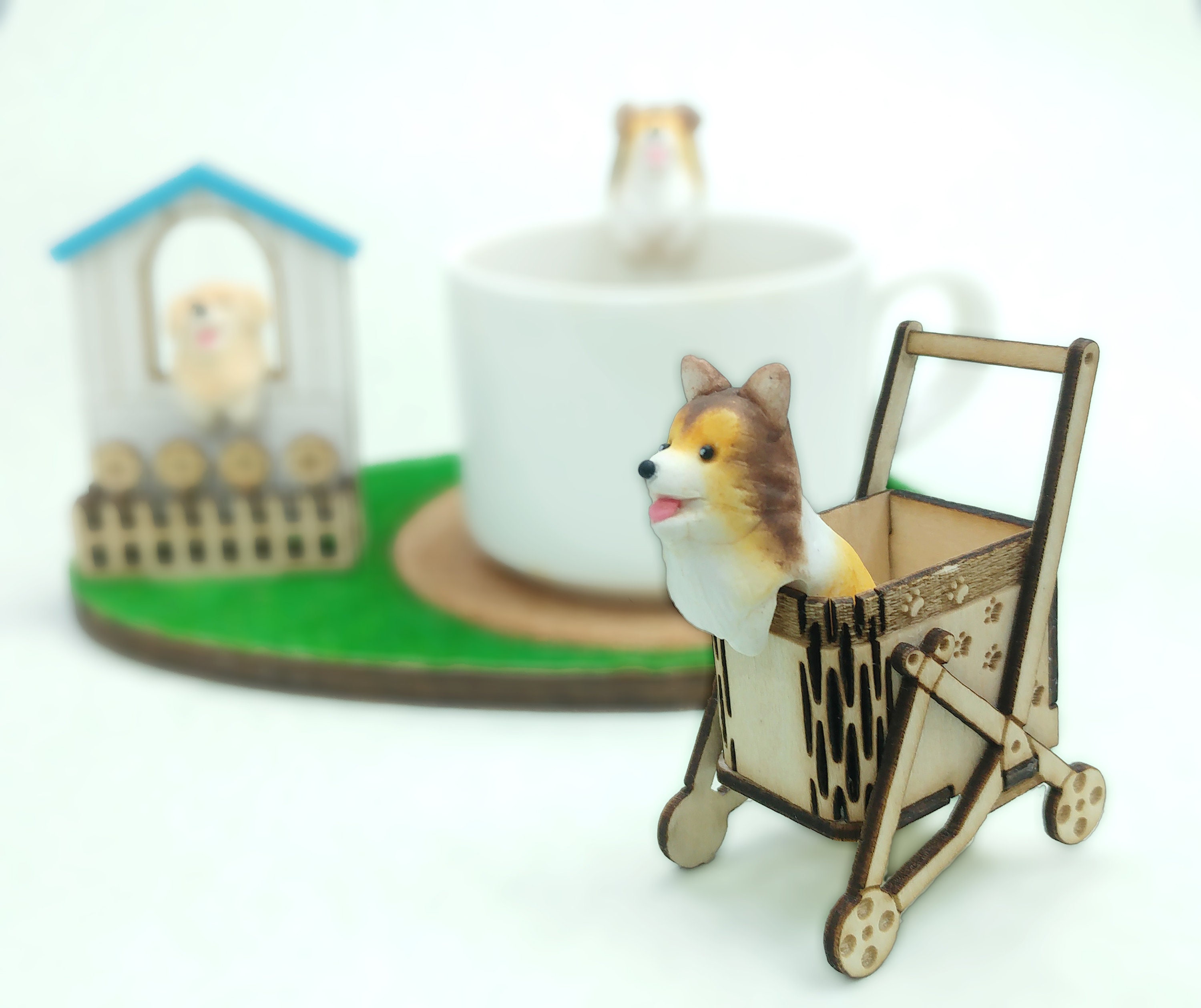 Shiba Inu Tea Bag Holder Black Shiba Inu Gifts Tan Shiba | Etsy