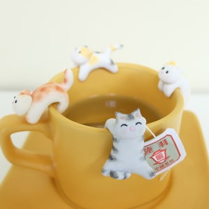 Cat Tea Bag Holder D - Cute Cat Tea Pot Teabag Holder - Cat Lovers ...