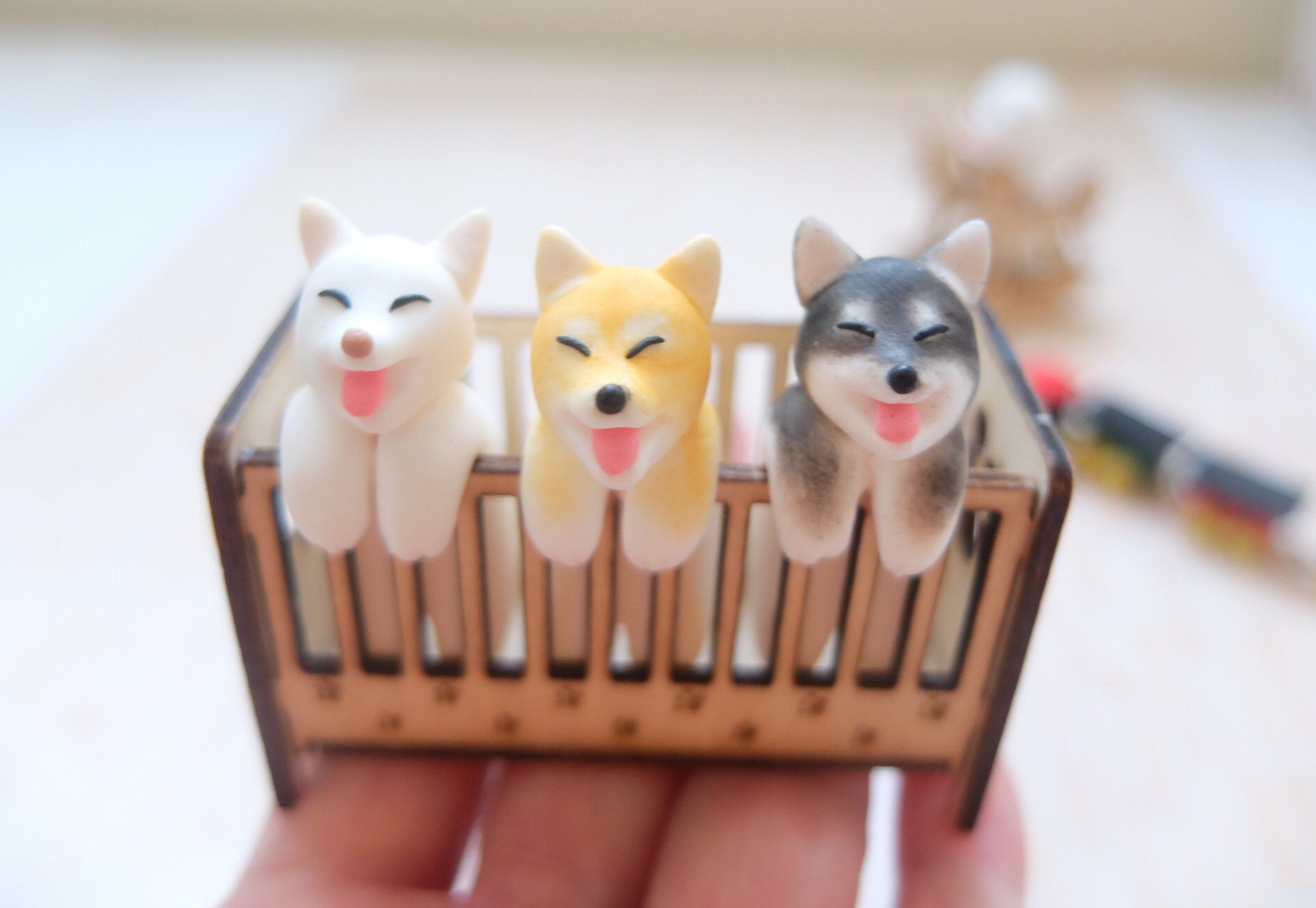 Shiba Inu Tea Bag Holder Black Shiba Inu Gifts Tan Shiba | Etsy