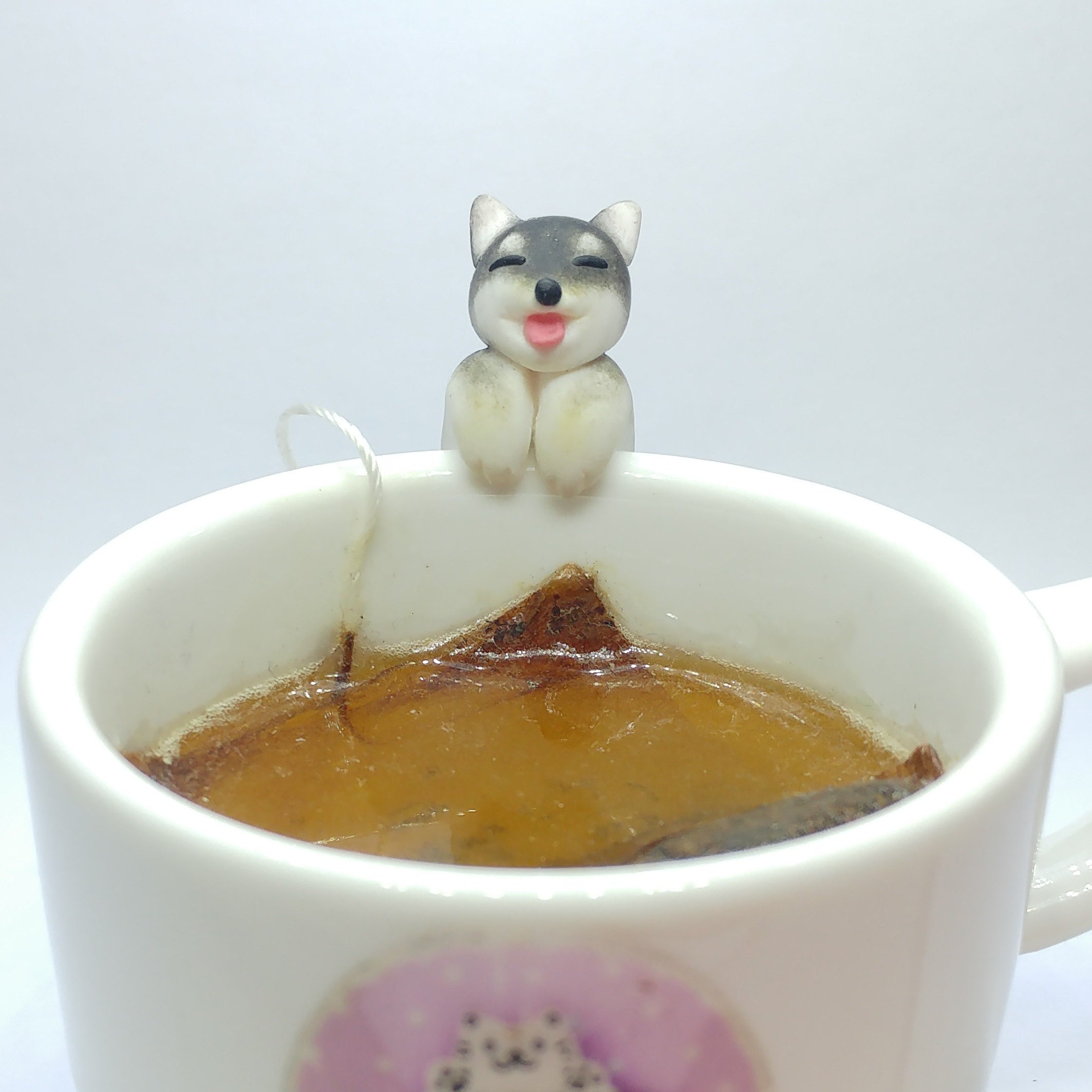 Shiba Inu Tea Bag Holder Black Shiba Inu Gifts Tan Shiba | Etsy