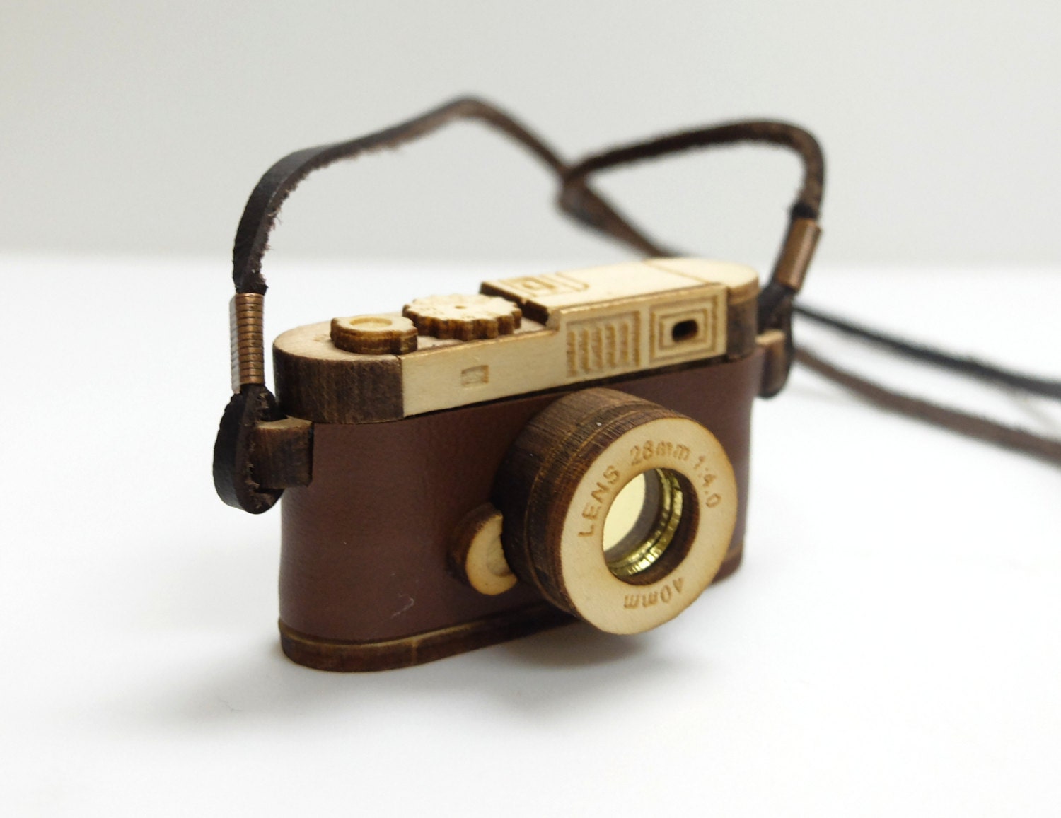 Miniature Wood Camera Necklace Vintage Camera Necklace | Etsy