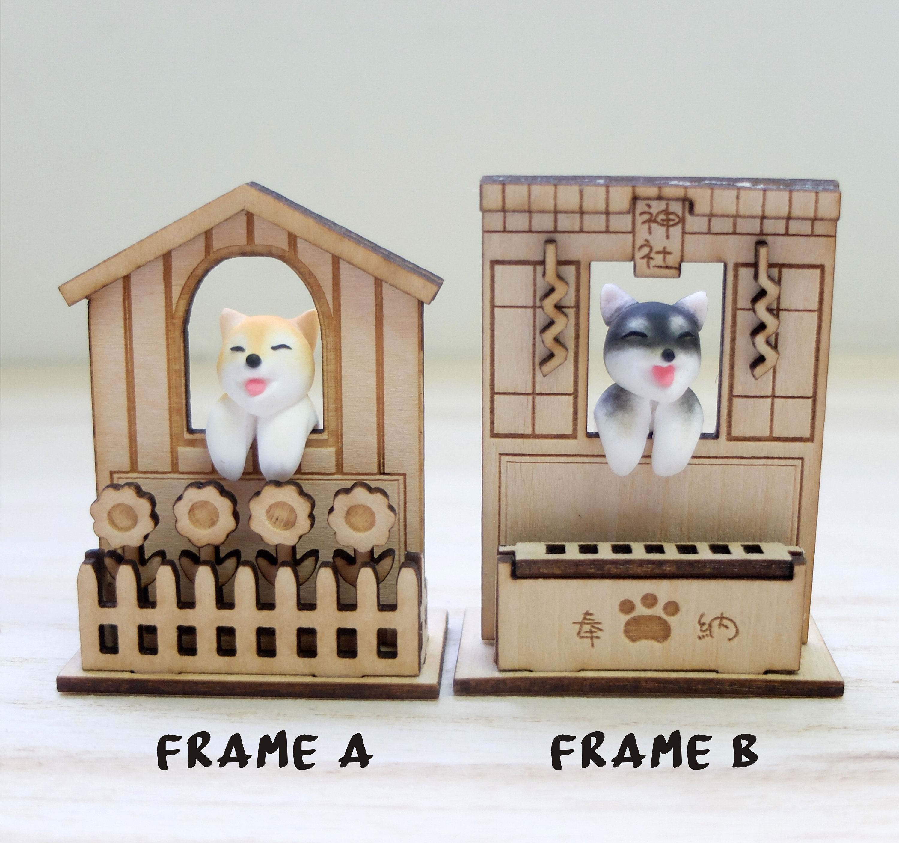 Shiba Inu Tea Bag Holder Black Shiba Inu Gifts Tan Shiba | Etsy