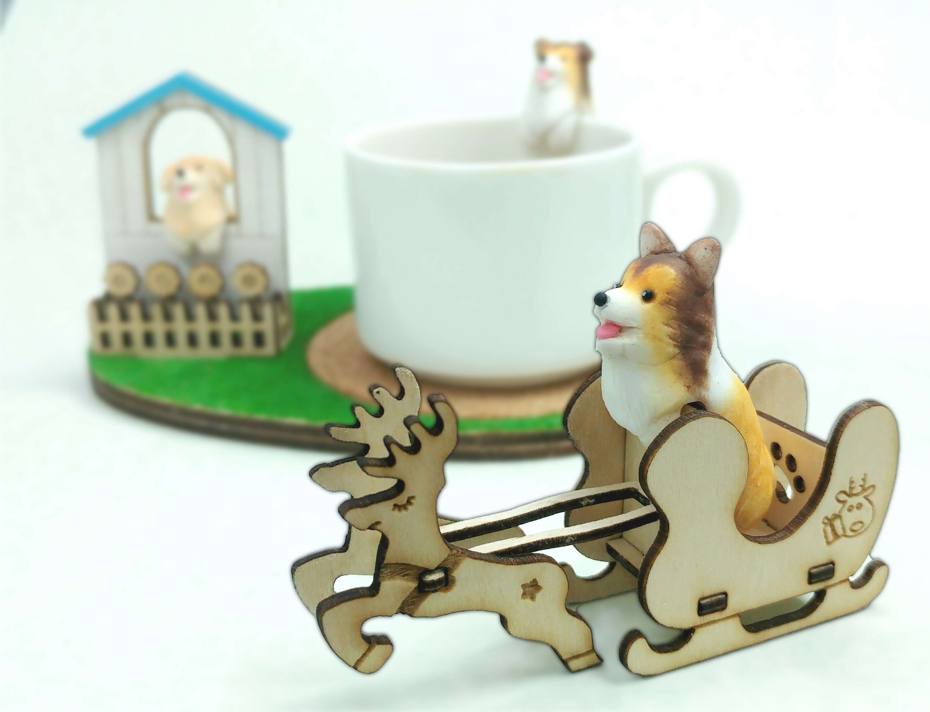 Shiba Inu Tea Bag Holder Black Shiba Inu Gifts Tan Shiba | Etsy