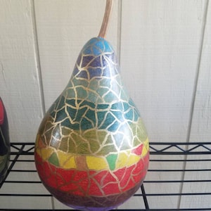 Stained Glass Looking Gourd - Etsy