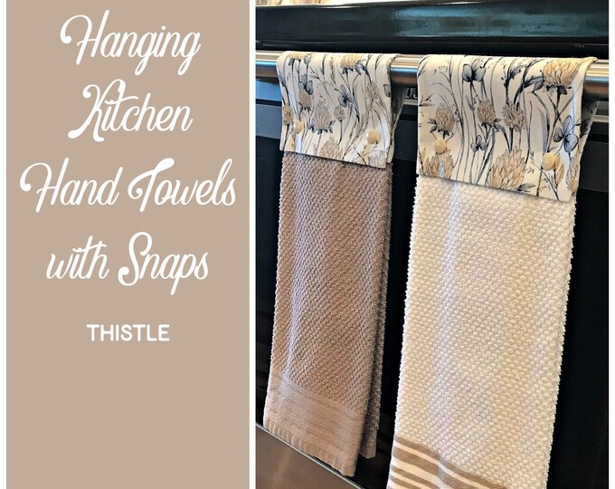 Tan Kitchen Towels, Hanging Towels, Kitchen Towels, Snap-on Hand Towels ...
