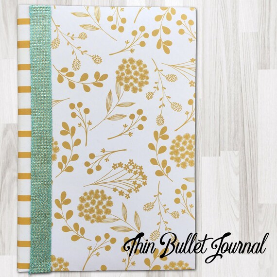 Thin A5 Flower Print Bullet Journal A5 Dot Grid Journal Etsy - Etsy